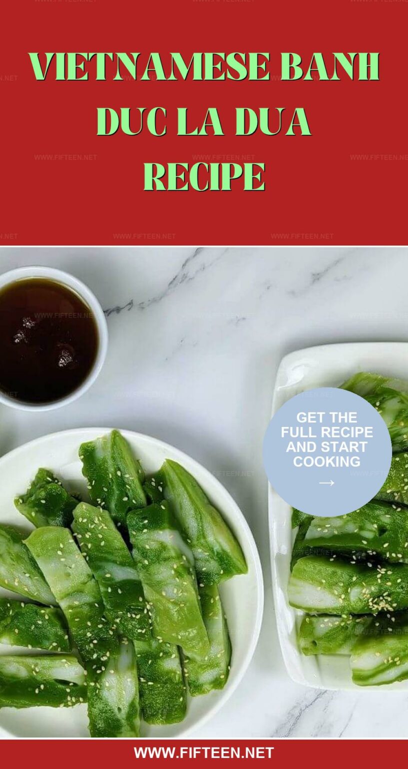 Bánh Đúc Lá Dứa Recipe (Vietnamese Pandan Rice Cake)